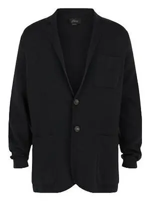 Brioni Single-breasted Jersey Blazer - Navy Blue