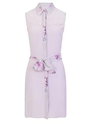 SOPHIE CAMERON DAVIES Classic Silk Dress Lavender - Pink
