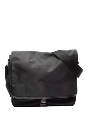 Prada Buckle Shoulder Bag - Black