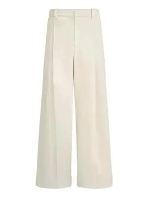 Brunello Cucinelli Brunello Cucinelli Pleated Palazzo Trousers With Monili Detail Neutrals