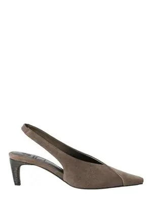 Brunello Cucinelli Slingback Wrap Pumps - Brown