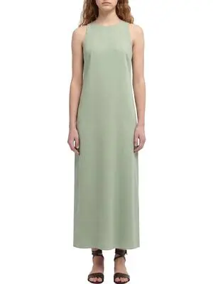 Aspesi Basic Silk Dress - Green