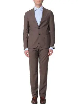 Corneliani Wool Blend Single-breasted Suit - Brown