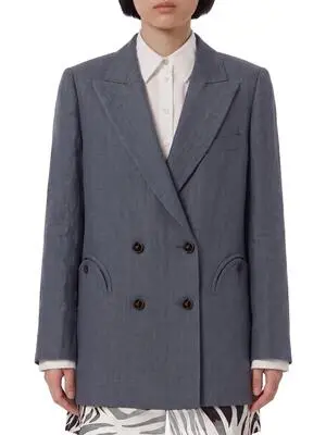 BLAZÉ MILANO Double Breasted Jacket - Blue