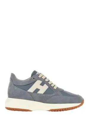 Hogan Hogan Interactive Suede Sneakers Blue