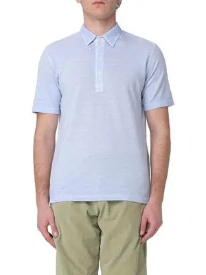 120% Lino Polo Shirt - Blue