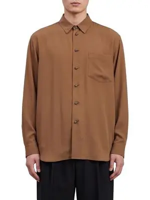 MAGLIANO Silk Blend Shirt - Brown