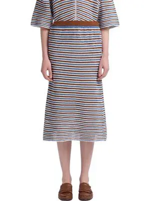 Marni Striped Knit Midi Skirt - Multicolor
