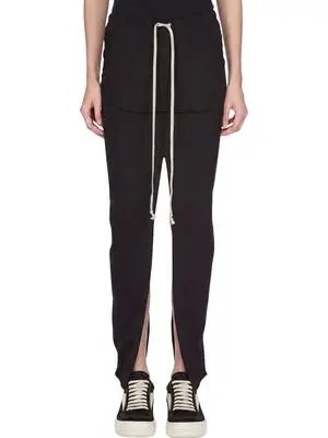 Rick Owens Cotton Drawstring Long Skirt - Black