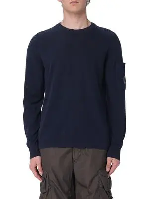 C.P. COMPANY Cotton Crewneck Pullover - Blue