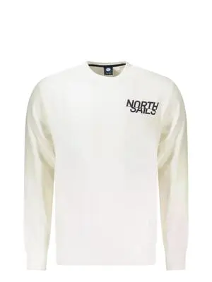 NORTH SAILS Logo Print Cotton Sweatshirt - White