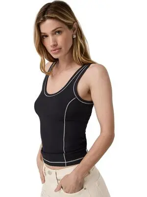 Vuori Pose Seams Tank Top - Black