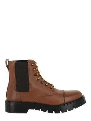 SALVATORE FERRAGAMO Ferragamo Rosco Leather Combat Boots