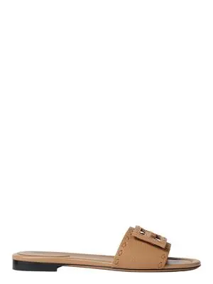 Fendi Baguette Wide-band Slides - Brown