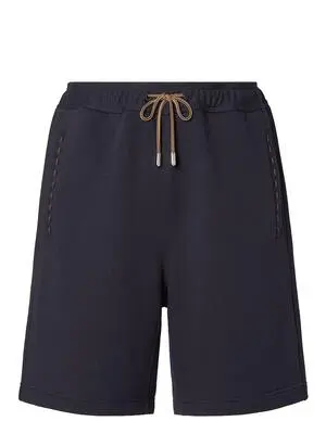 Fendi Bermuda Shorts With Selleria Stitching - Blue