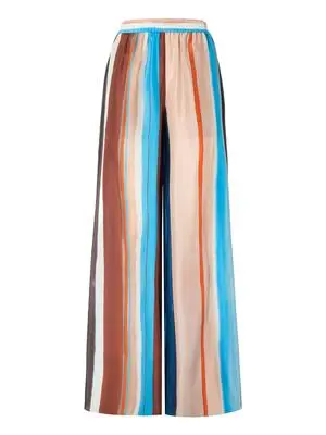 Fendi Silk Habotai Pyjama Trousers - Multicolour