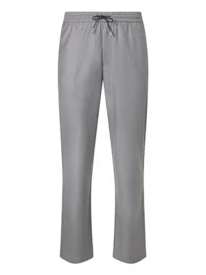 Sease Straight-leg Virgin Wool Drawstring Trousers - Gray