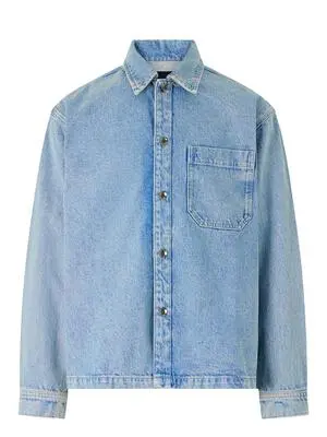 Rag & Bone Astor Denim Overshirt - Blue