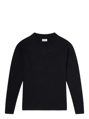 John Smedley Carden Recycled-cashmere And Wool-blend Sweater - Black