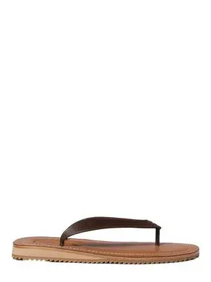 Miu Miu MIU MIU Padded Thong Sandals Brown
