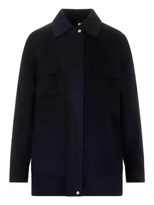 Max Mara Quilted Liner Shirt Jacket - Blue