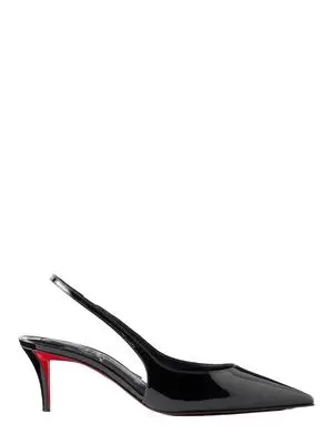 CHRISTIAN LOUBOUTIN Miss Z Patent Slingback Pumps - Black