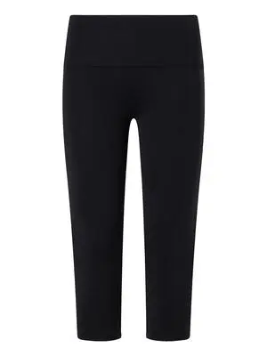 Eterne Stretch-modal Capri Leggings - Black