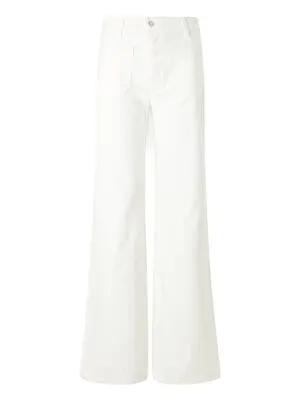 NILI LOTAN Nili Lotan Florence High-Rise Distressed Flare Jeans