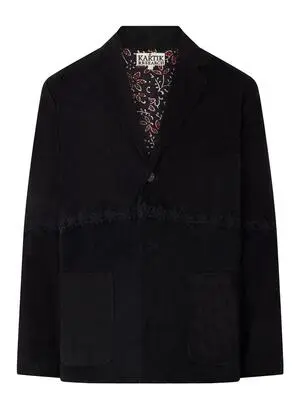 KARTIK RESEARCH Kartik Research Embroidered Suede Blazer