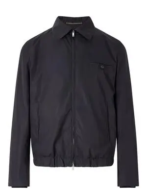 SLOWEAR Woven Bomber Jacket - Blue