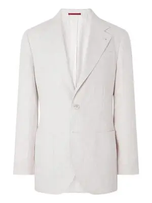 Brunello Cucinelli Linen-twill Suit Jacket - Neutrals