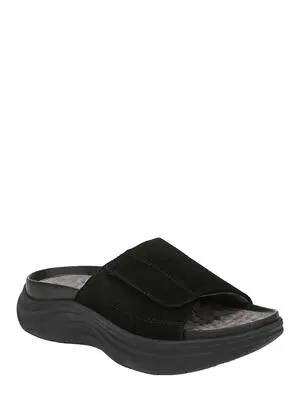 Dr. Scholl'S Feel Calm" Slide Sandal With Revitalize™ Recovery Insert - Black