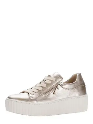 Gabor Platform Zip Sneaker - Puder