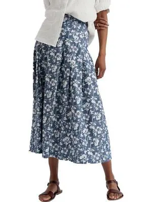 SEASALT CORNWALL Seasalt Cornwall Organic Cotton Chambray Midi Skirt