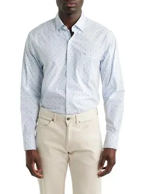 Tommy Bahama Sarasota Stretch Island Medallion Islandzone® Button-up Shirt - Blue Lapis