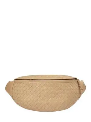 MANDRN Mandrn Woven Leather Crossbody Bag