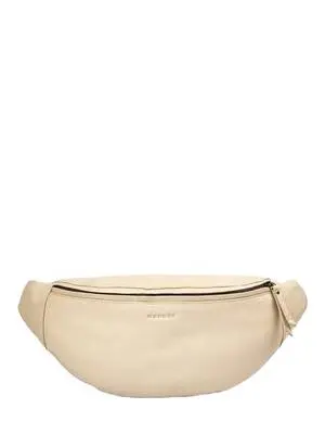 MANDRN Leather Crossbody Bag - Bone