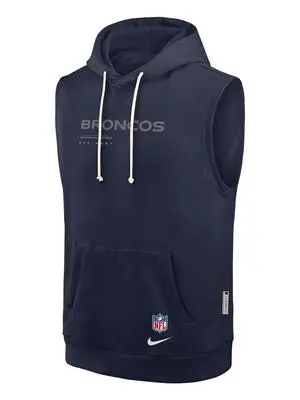 Nike Denver Broncos Sleeveless Pullover Hoodie - Blue