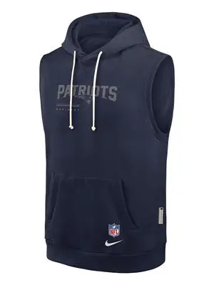 Nike New England Patriots Sleeveless Pullover Hoodie - Blue