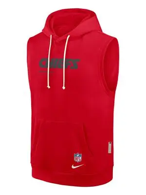 Nike Kansas City Chiefs Sleeveless Pullover Hoodie - Red