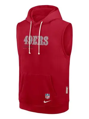 Nike San Francisco 49ers Sleeveless Pullover Hoodie - Red