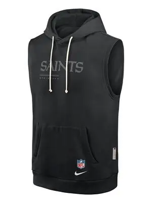 Nike New Orleans Saints Sleeveless Pullover Hoodie - Black