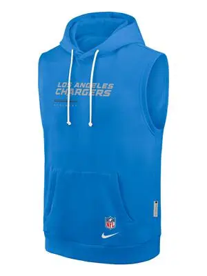 Nike Los Angeles Chargers Sleeveless Pullover Hoodie - Blue