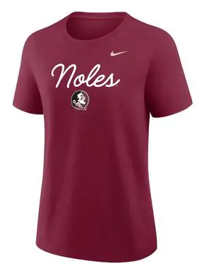 Nike Florida State Script Mantra Logo College T-shirt - Red