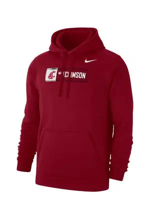 Nike Made Of Crimson" Washington State Pullover Hoodie - Red