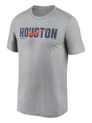 Nike Houston Astros Swoosh Legend Dri-fit Mlb T-shirt - Grey