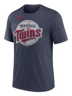 Nike Minnesota Twins Cooperstown Logo Mlb T-shirt - Blue