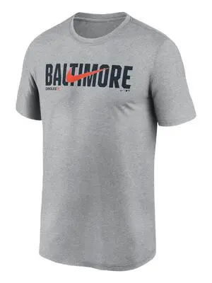 Nike Baltimore Orioles Swoosh Legend Dri-fit Mlb T-shirt - Grey