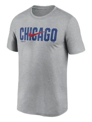 Nike Chicago Cubs Swoosh Legend Dri-fit Mlb T-shirt - Grey