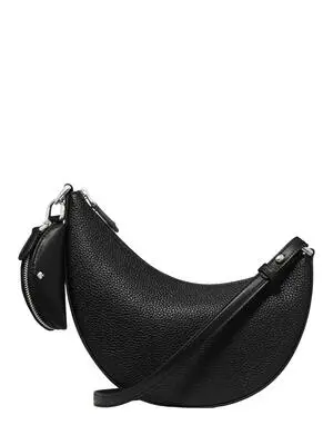 Kate Spade New York Kate Spade New York Mini Duo Pebble Leather Crossbody Bag Black/silver